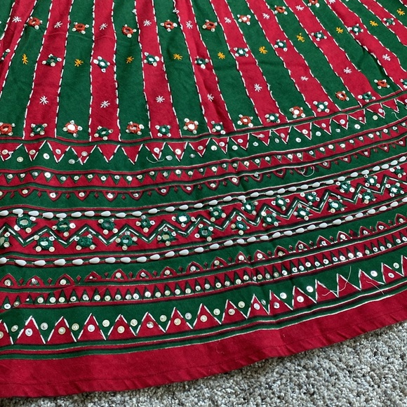 Lehengas | Gamthi Style Real Mirror Work Garba Navratri Chaniya Choli ...